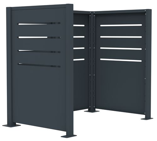 Cache conteneur poubelle 3 pans - Voussert