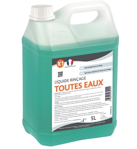 Liquide rinçage vaisselle toutes eaux 5 L
