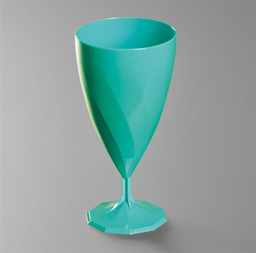 Verre jetable à vin 15 cl turquoise