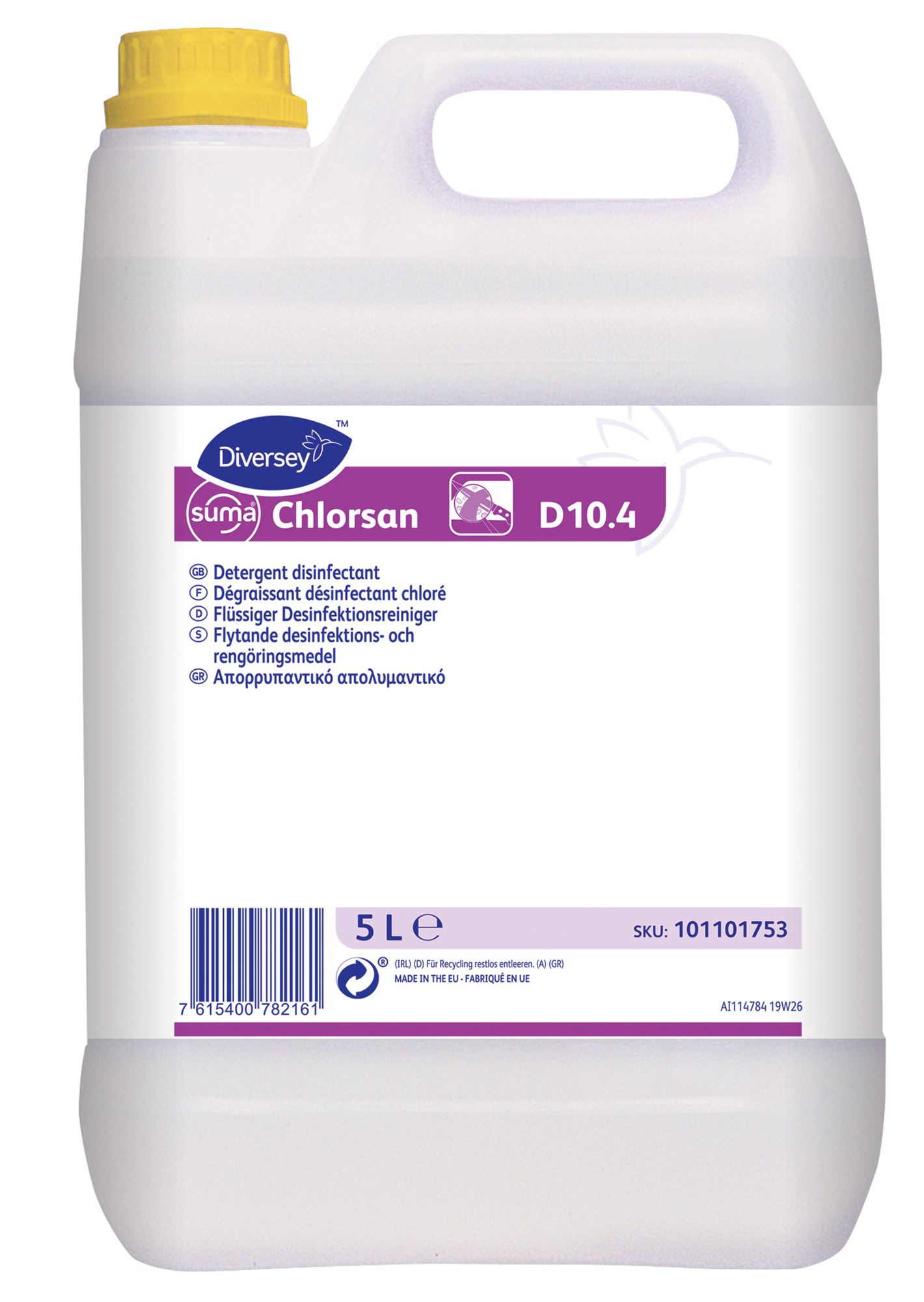 Suma chlorsan D10.4 dégraissant désinfectant chlore - Voussert
