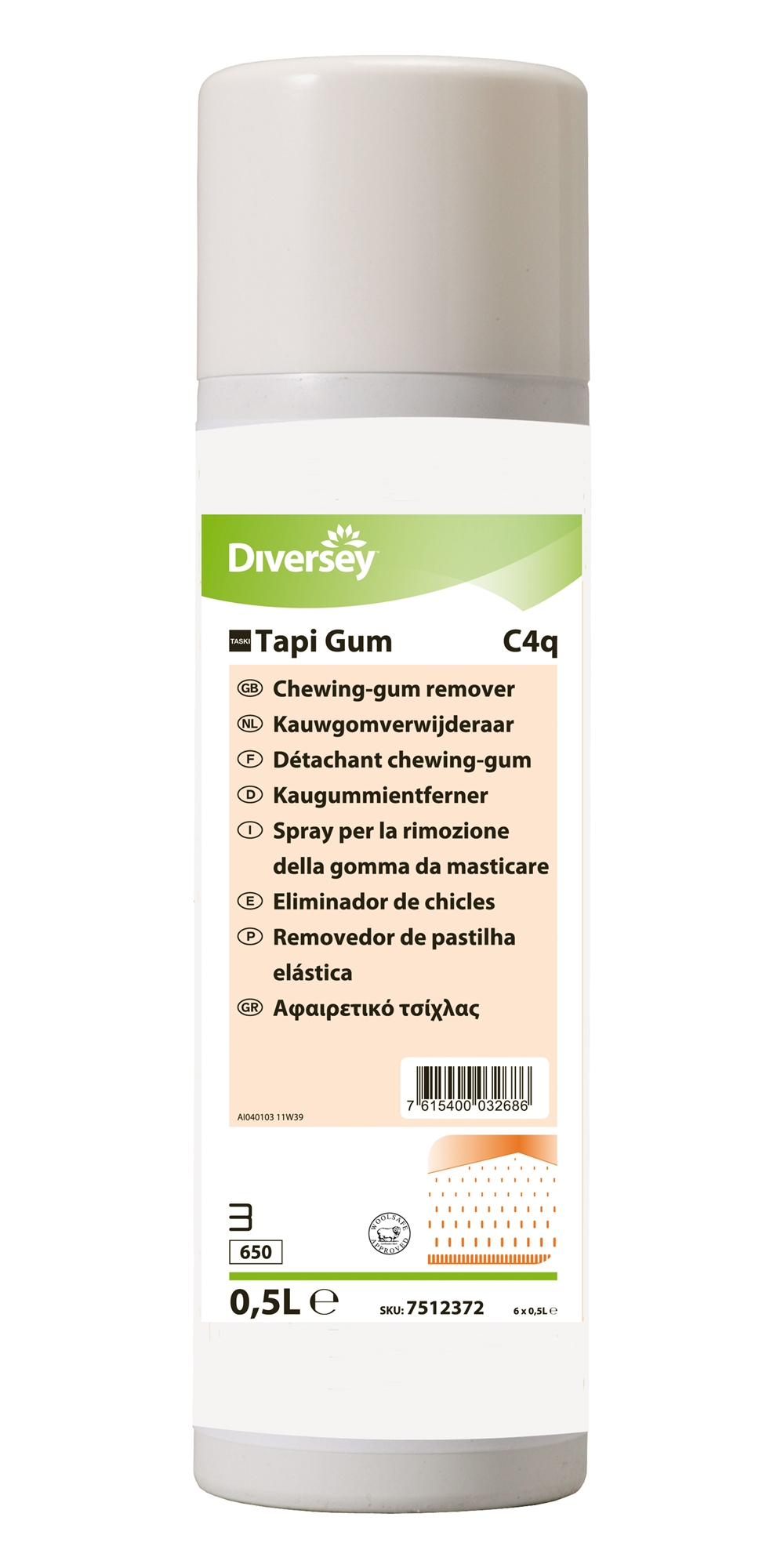 Taski Tapi gum nettoyant enleve chewing gum 500 ml