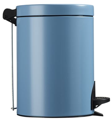 Poubelle pédale bleu 5L Rossignol